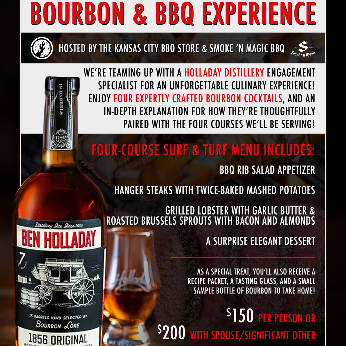 Bourbon & BBQ Experience Cooking Class — The Kansas City BBQ Store
