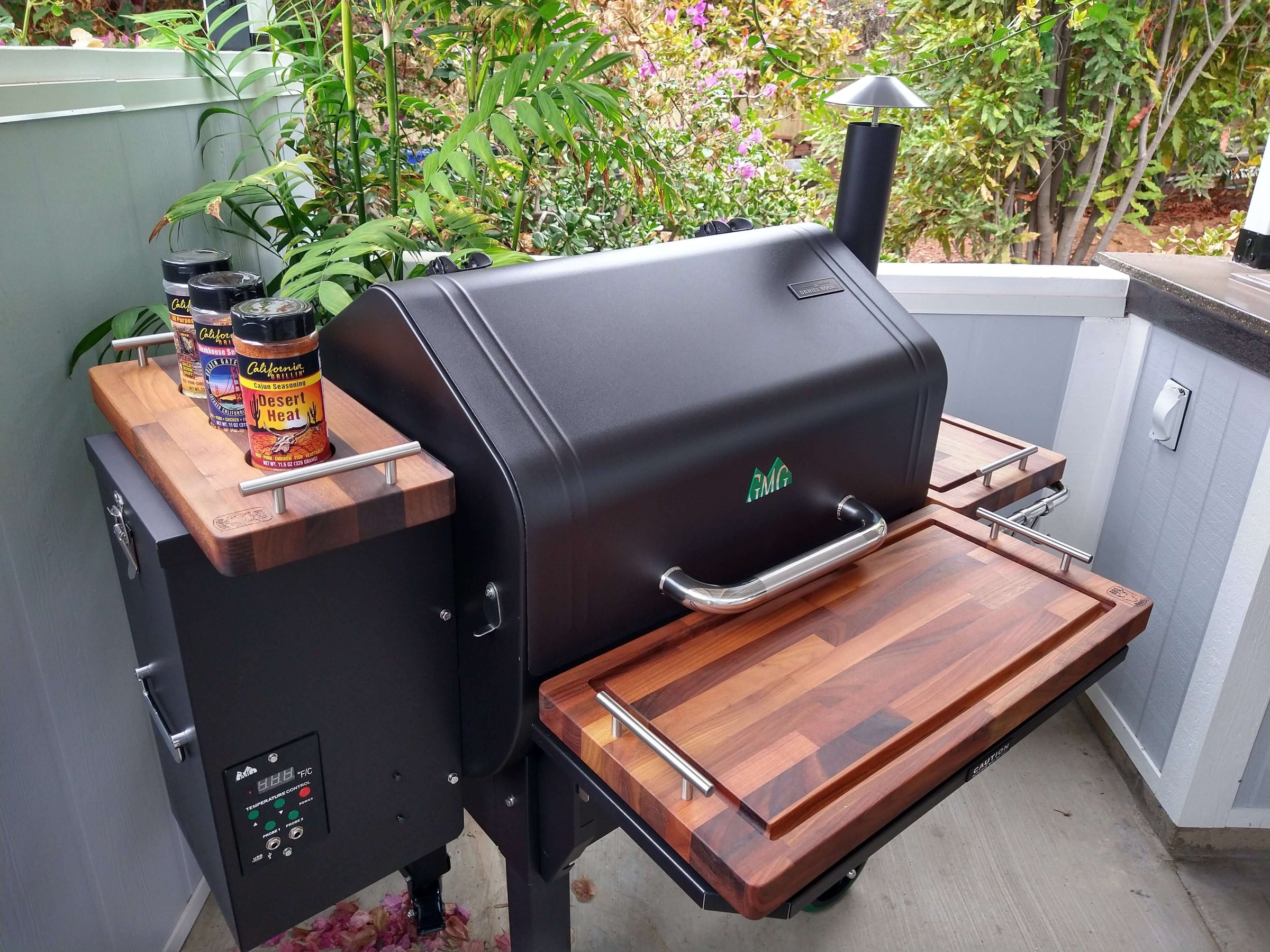 BBQ Boards®, GMG Daniel Boone/Ledge Trio Front, Side & Pellet Bin Boar ...