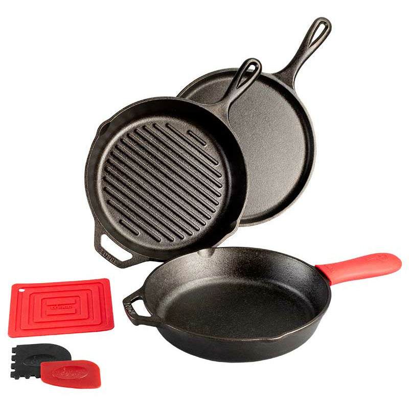 Lodge Essential Seasoned Cast Iron Pan Set — The Kansas City BBQ Store